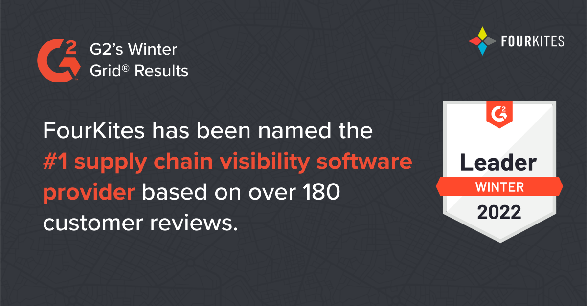 FourKites Named #1 Supply Chain Visibility Software Provider by G2